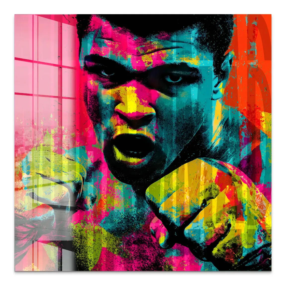 Muhammad Ali The Greatest in Color Acrylglas Bild